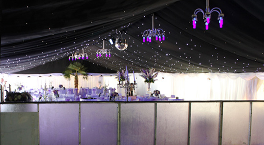 Marquee Lining Hire - ABC Marquees